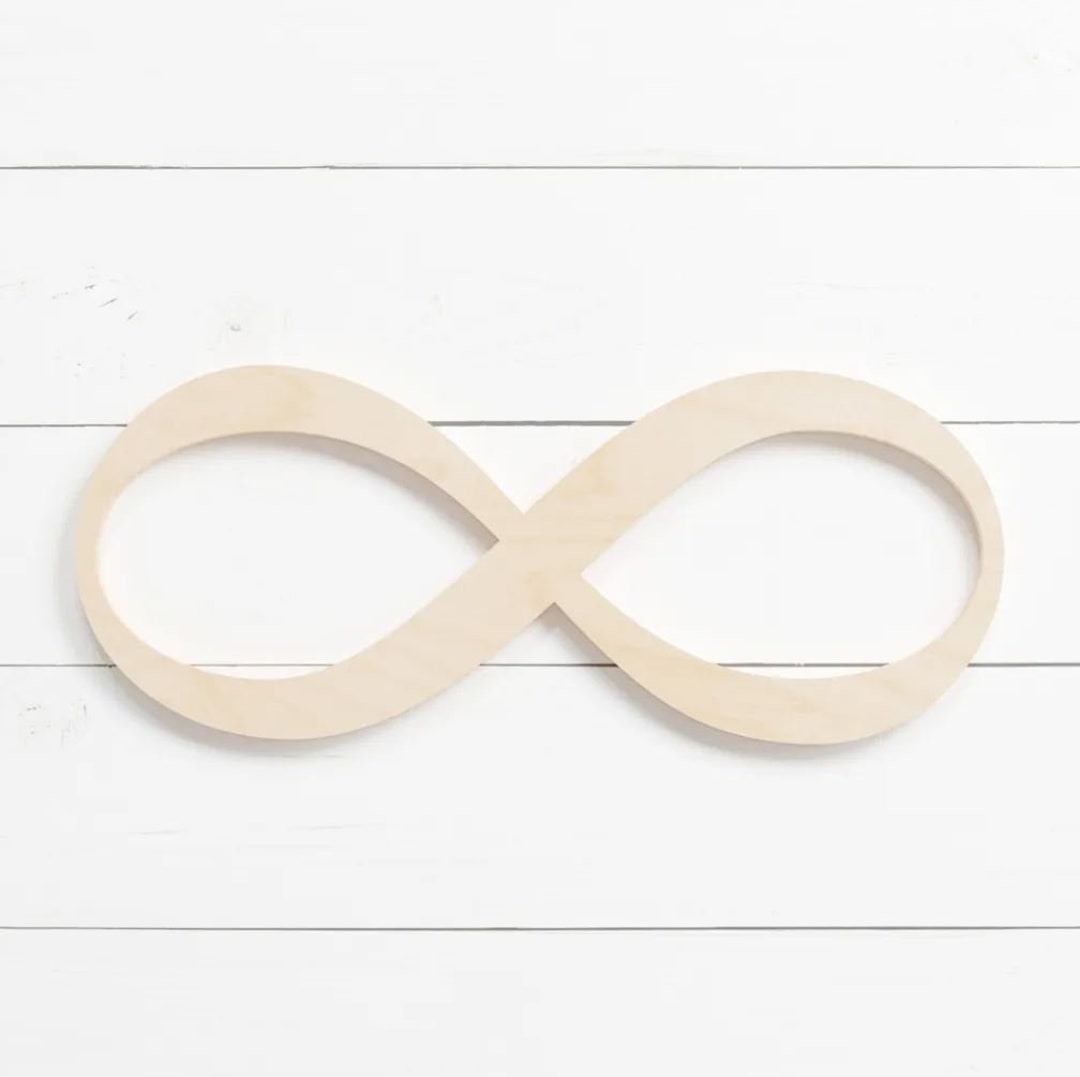 Infinity Craft Shape in Various Sizes | Unfinished Custom Cut Wood ...