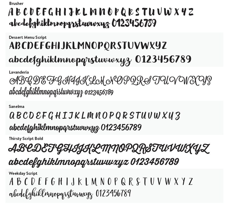 Painted Metal Words Painted Cursive Metal Letters Metal | Etsy