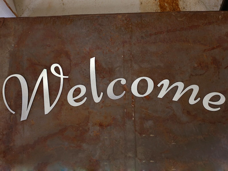 Galvanized Metal Letter Metal Letter Wall Décor Galvanized - Etsy