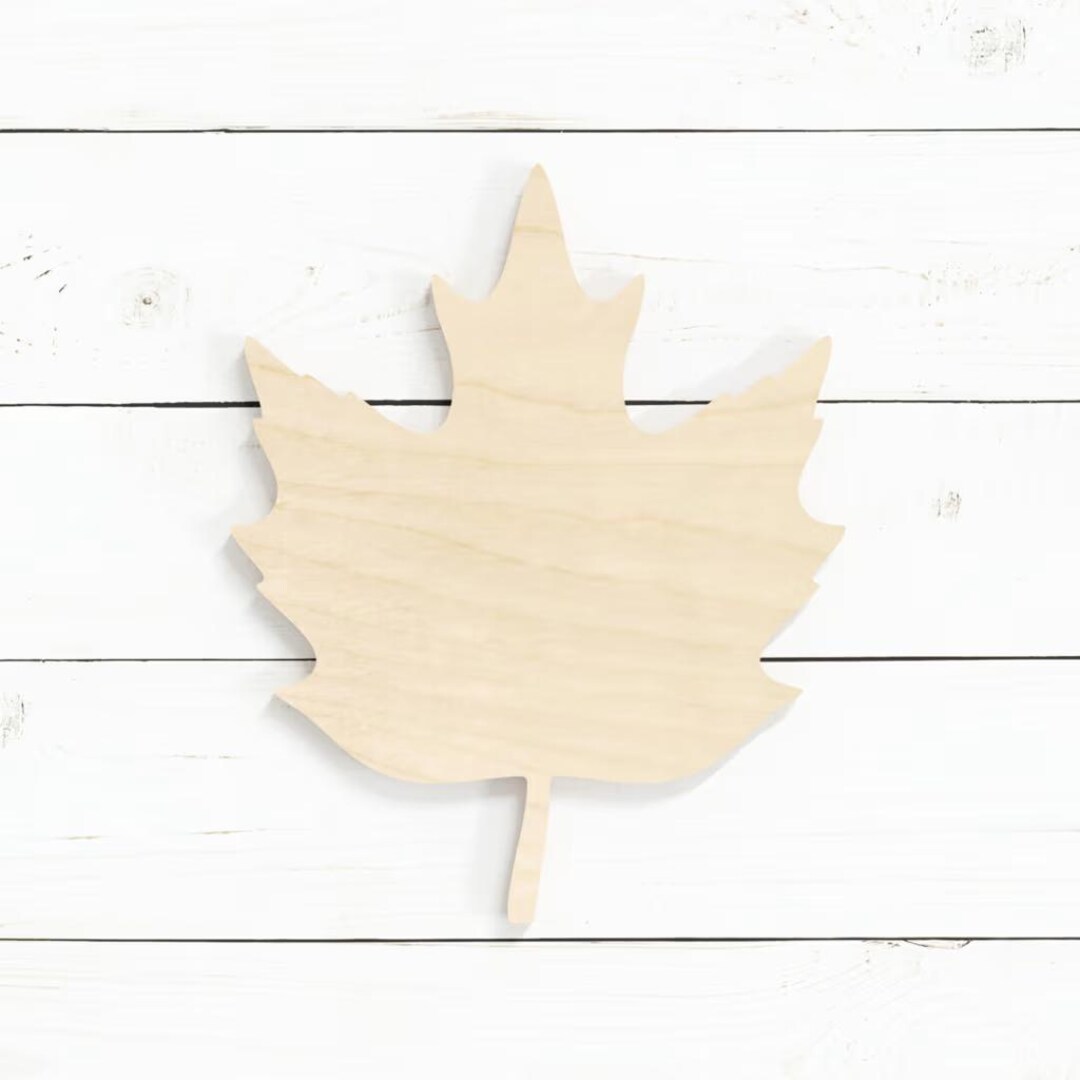 Maple Leaf Wood Craft Shape | Custom Wood Craft Shape - Choose Your ...