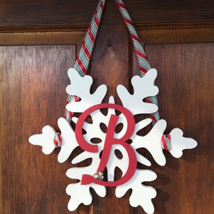DIY Snowflake Monogram Wreath Kit | Custom Wood Winter Craft ...