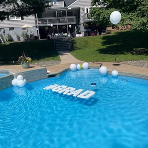 Large Floating Foam Pool Letters Spelling GRAD Ships in One - Etsy