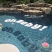 White Floating Thin Plastic Pool Letters and Numbers | Customizable ...