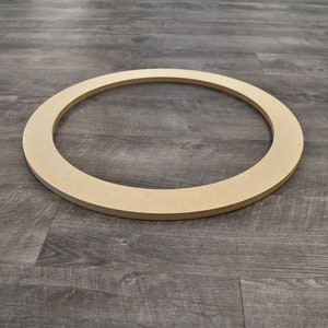 1/2" Thick MDF Wood Ring Craft Shape for DIY Round Wreath or Frame ...