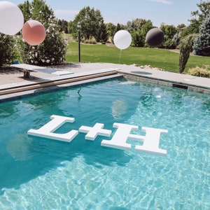 Foam Initials and Symbol for the Pool | 2" Thick Floating Pool Foam ...