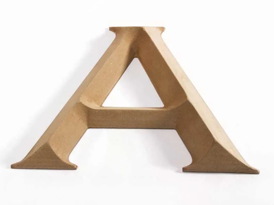 Prismatic Wood Letter | Custom Dimension Letter | Router Carved With ...