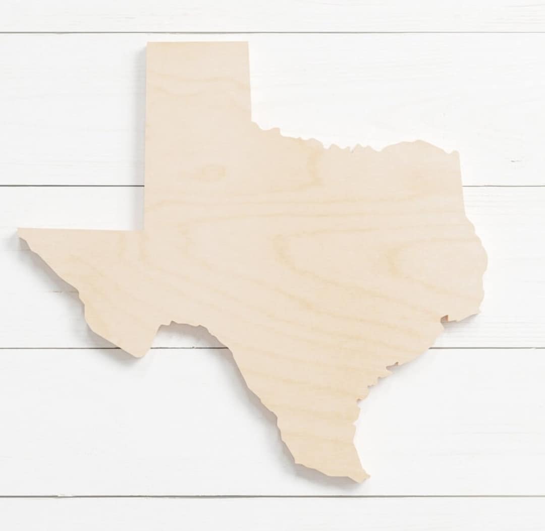 Any State in 1/2" Thick Unfinished Wood | DIY State Craft Shape ...