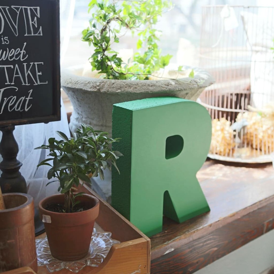 2" Thick Painted Foam Letter and Number | Large Colorful Foam Letter ...