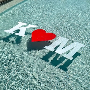 Colorful Floating Plastic Pool Letters and Numbers | Thin Customizable ...
