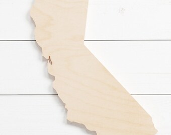 Wooden State Cutout - Etsy