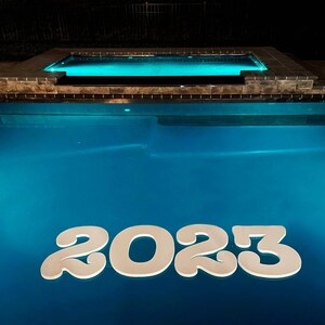 Year Floating Foam Pool Numbers 1 Inch Thick Large Foam Numbers Pool ...