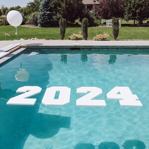 Year Floating Foam Pool Numbers 1 Inch Thick Large Foam Numbers Pool ...
