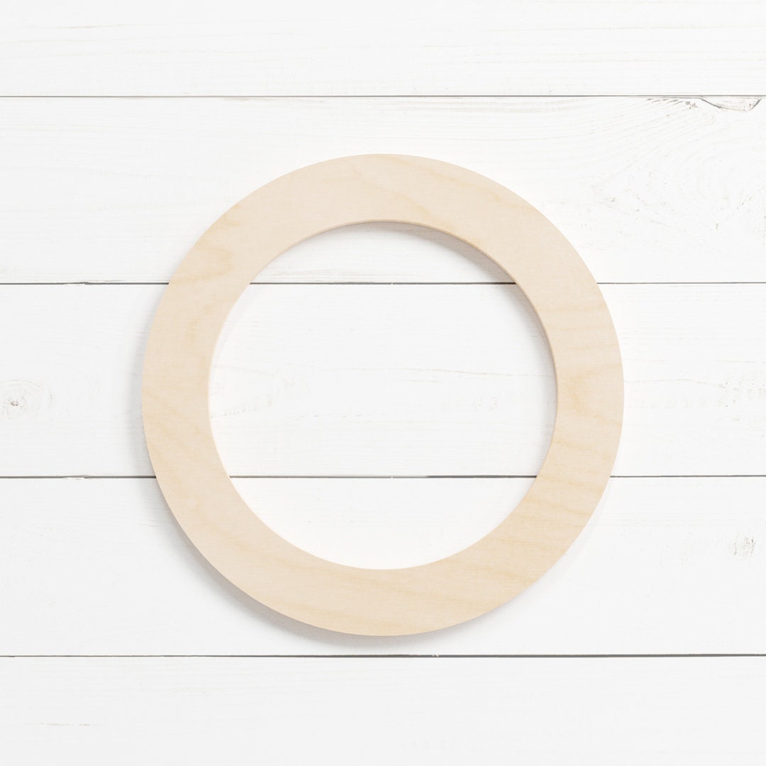 1/2 Thick Wood Ring for DIY Wreath Frame or Craft - Etsy