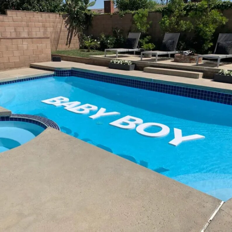 Floating Baby Foam Letters 1 Thick Customizable Large - Etsy