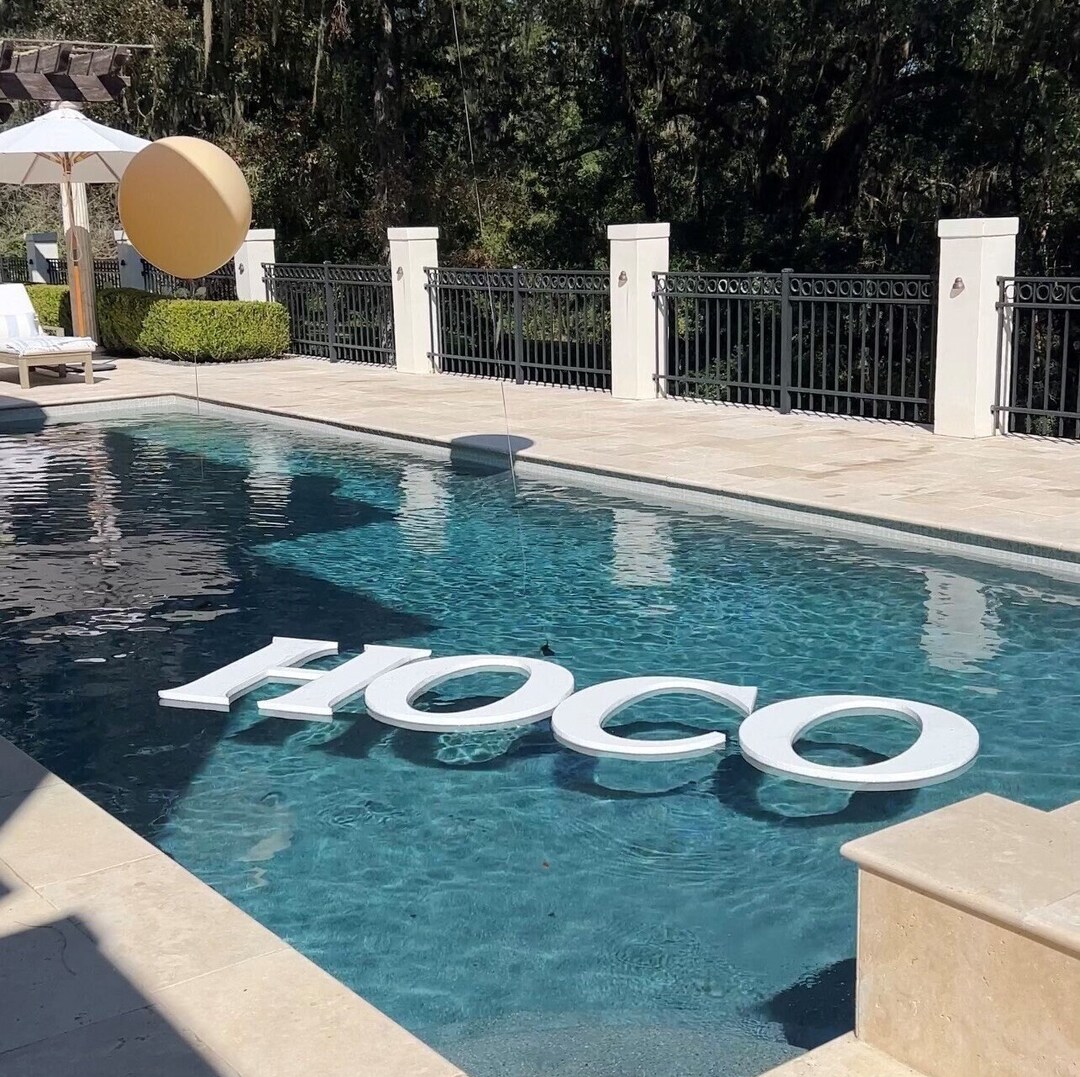 1" Thick Foam Pool Letters for Personalized Pool Décor - Customize for ...