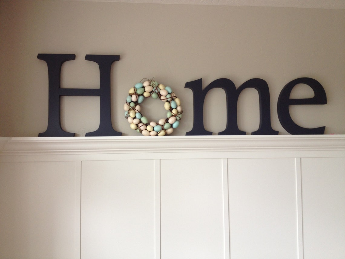 Painted Standing Wood Letter Standing Table Letter Custom | Etsy