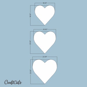 2" Thick Heart Foam Shape | Add to Floating Foam Letters | 18 Inch Tall ...