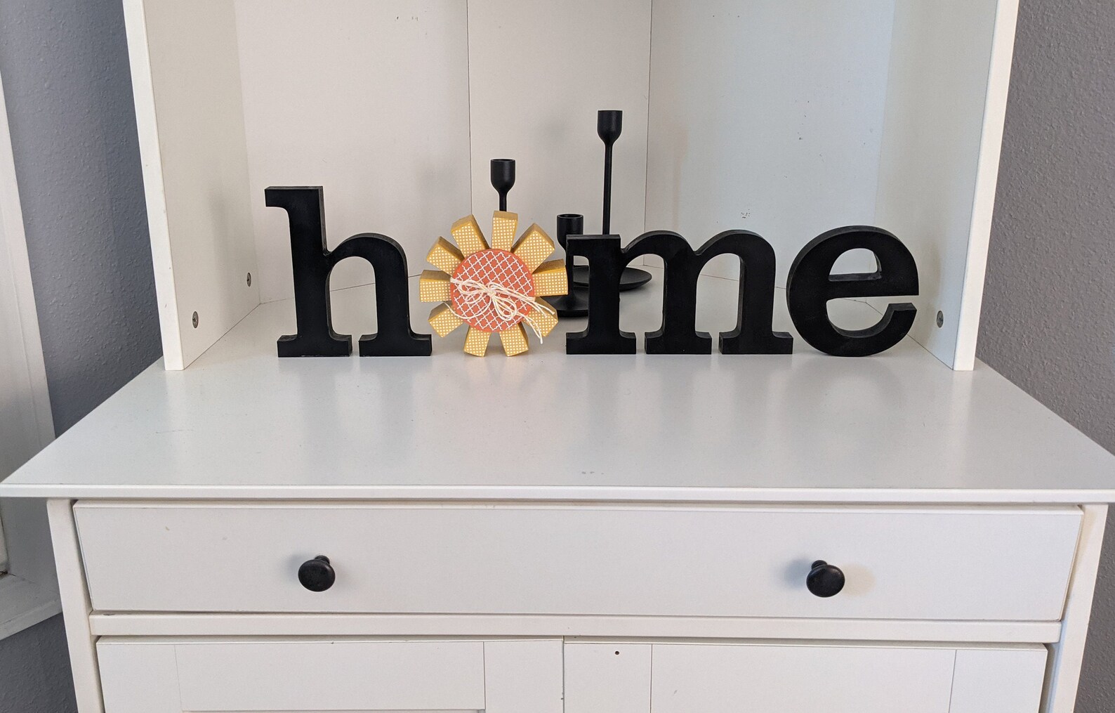 Painted Standing Wood Letter Standing Table Letter Custom | Etsy