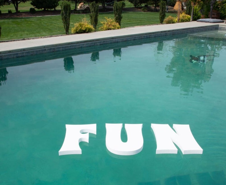 Floating Foam Words for Summer Pool Party or 4th of July Party - Etsy