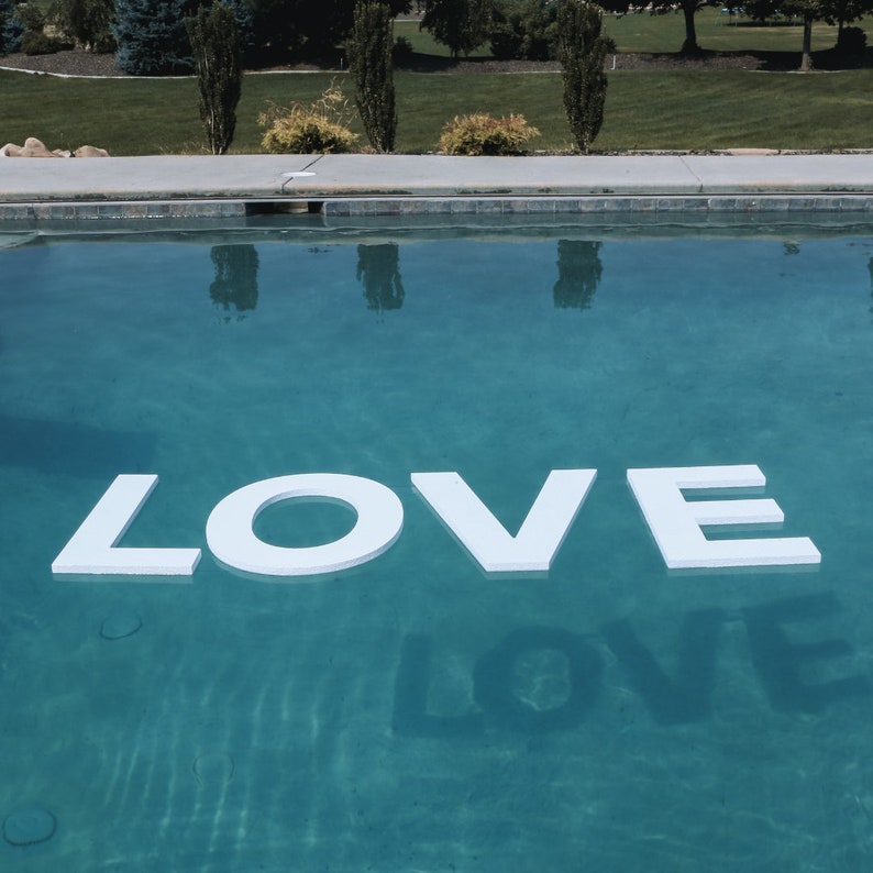1 Thick Floating Foam Pool Letters and Numbers | Etsy