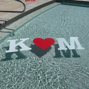 Colorful Floating Plastic Pool Letters and Numbers | Thin Customizable ...