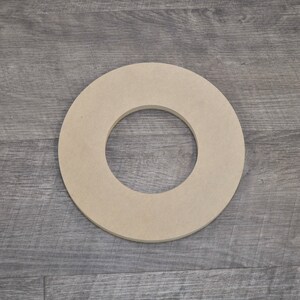 1/2" Thick MDF Wood Ring Craft Shape for DIY Round Wreath or Frame ...