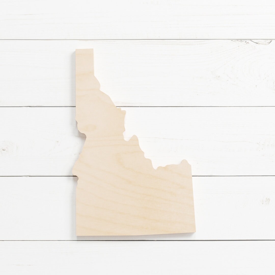 Any State in 1/2" Thick Unfinished Wood | DIY State Craft Shape ...