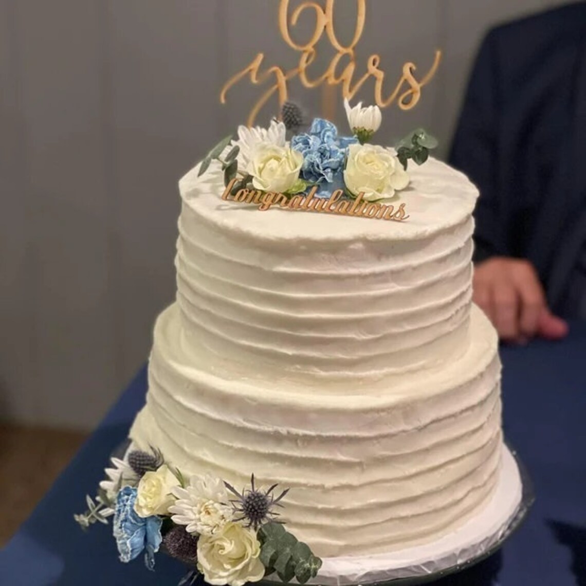 Custom Year Cake Topper Wood Anniversary Cake Topper Wood - Etsy