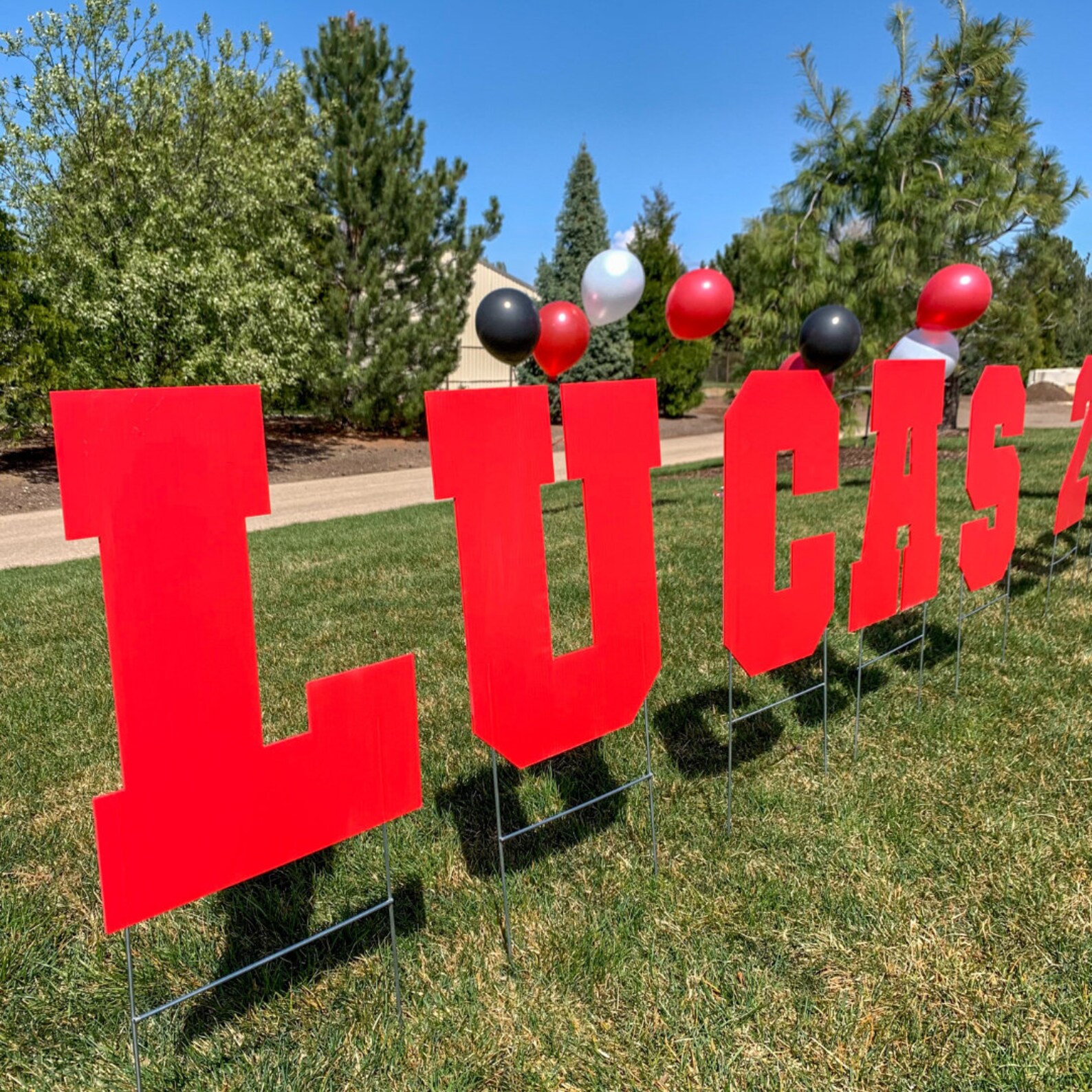 Graduation Yard Sign Letters With Yard Stakes Included - Etsy