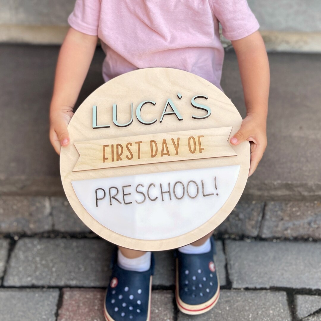 Personalized First Day of School Sign Kit | Last Day of School Sign ...