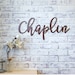 Painted Metal Words Painted Cursive Metal Letters Metal Wall Signs ...