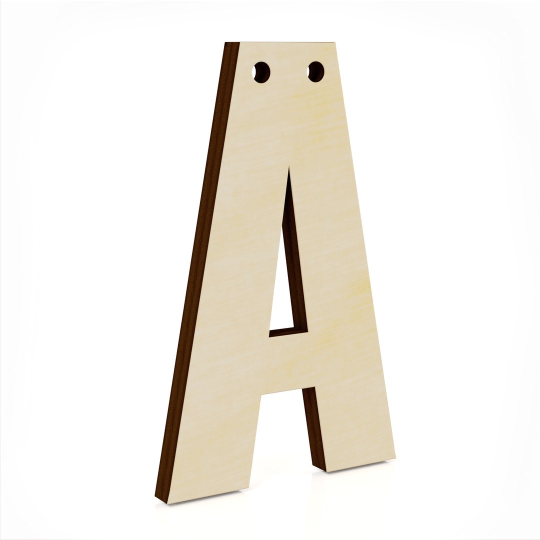 Custom Wood Banner Name Sign | Unfinished Wood Letters | Banner Letters ...