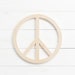 Peace Sign Craft Shape | Wood Craft Shape - Choose Your Size ...