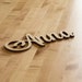 Custom Script Wooden Name Sign Cursive Wall Letters Nursery Name Kid's ...