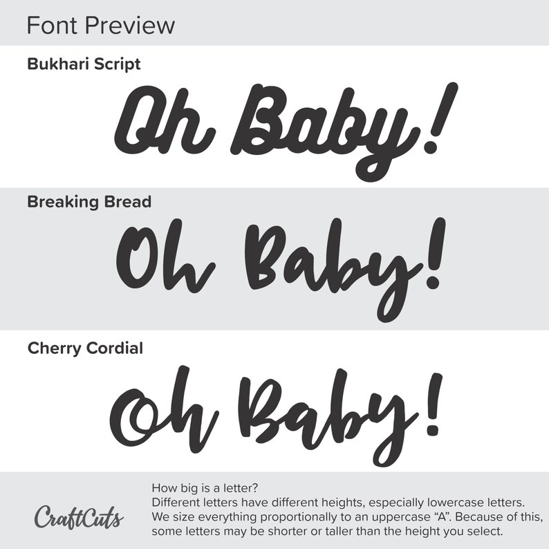 Script Baby Shower Floating Foam Letters Oh Baby! | 1" Thick ...