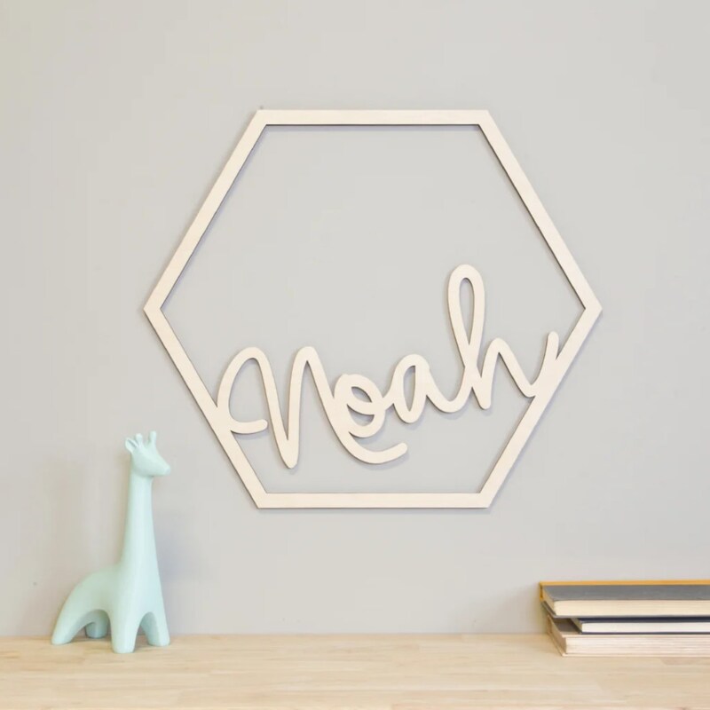 Hexagon Sign - Etsy