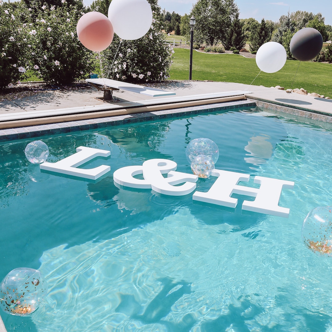 Foam Initials and Symbol for the Pool | 2" Thick Floating Pool Foam ...