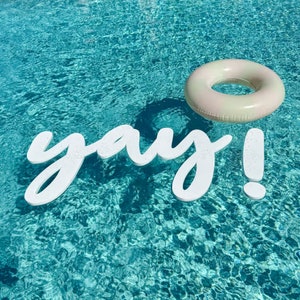 Custom Script Floating Foam Pool Letters and Numbers | Customizable ...