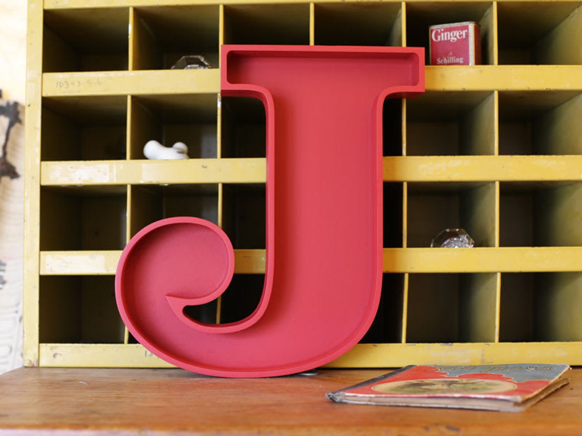 Painted Fillable Wood Letter or Number 3D Letter or Number - Etsy
