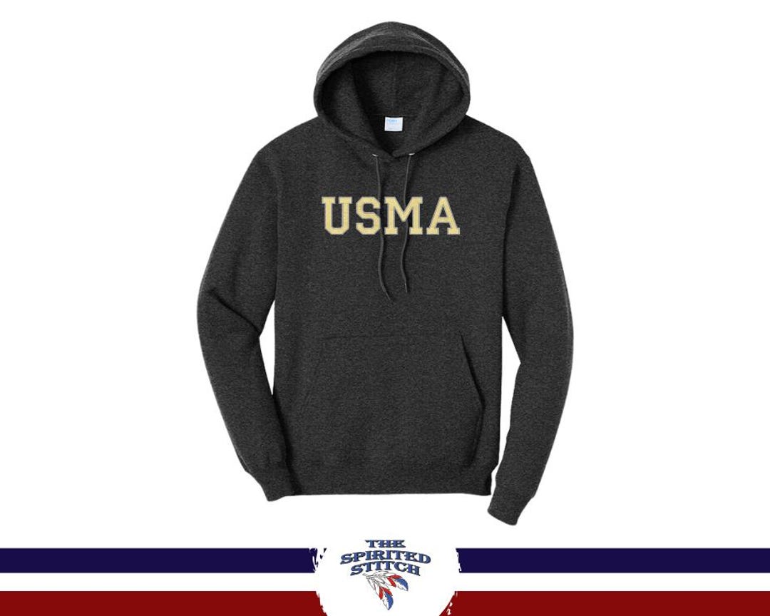 USMA Hoodie Sweatshirt, Black and Gold, Embroidered - Made to Order - Etsy