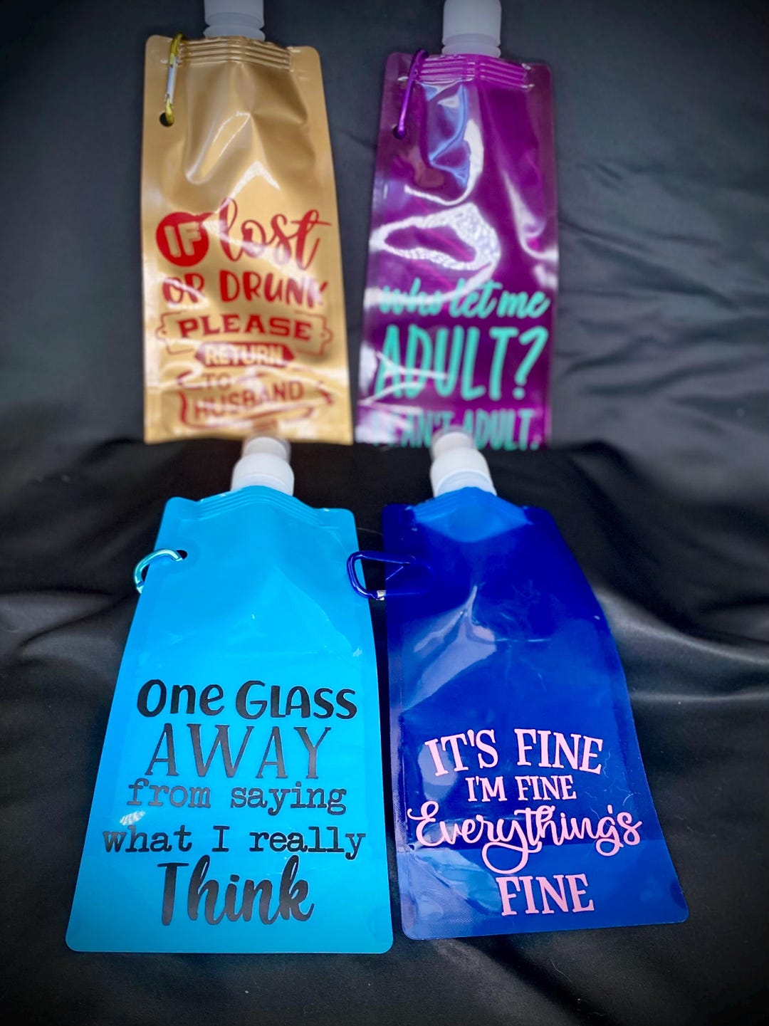 Funny Adult Juice Pouch | Reusable Travel Flask, Cruise Gift - Etsy