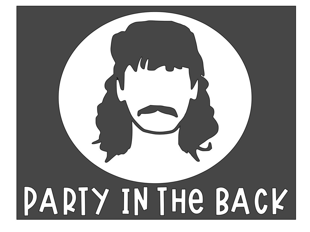 SVG - Mullet Party in the Back - Etsy