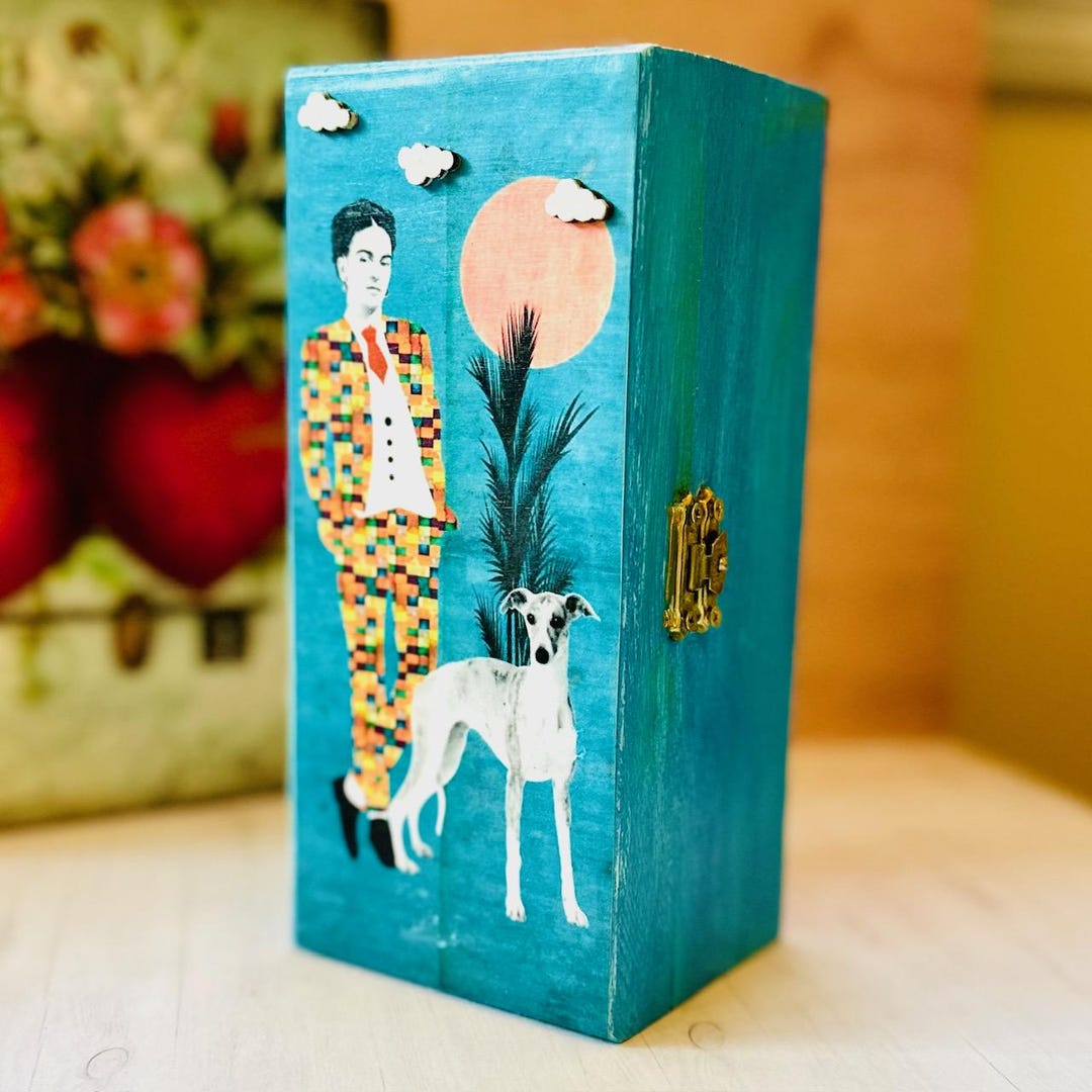 Handcrafted Wooden Frida Kahlo Inspired Box of Assorted Stir Sticks ...