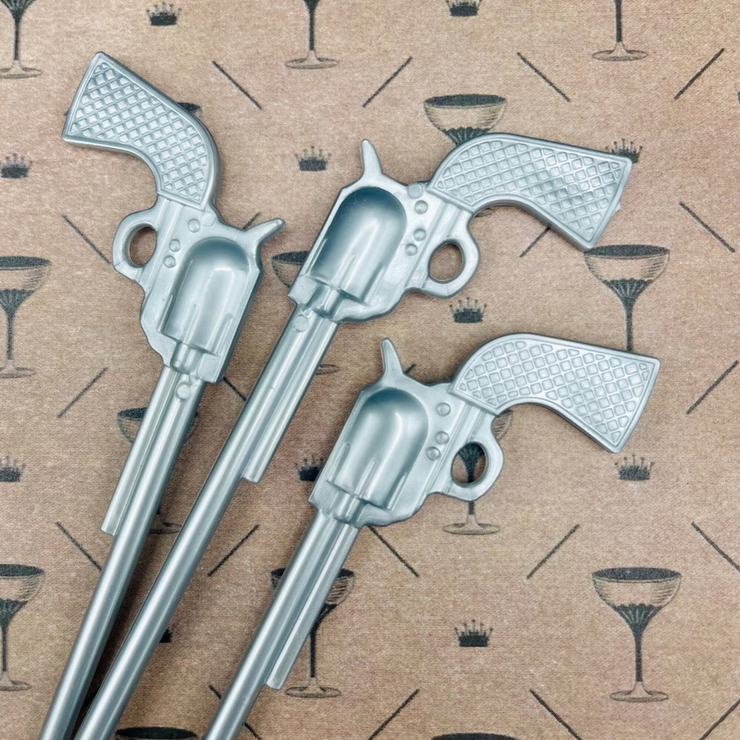 Gun Stir Sticks , Revolver Drink Stirrers, Swizzle Sticks, Home Bar ...