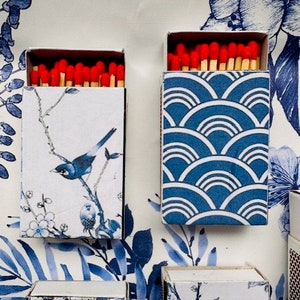 Blue Chinoiserie Matchbox Set of 5 - Etsy