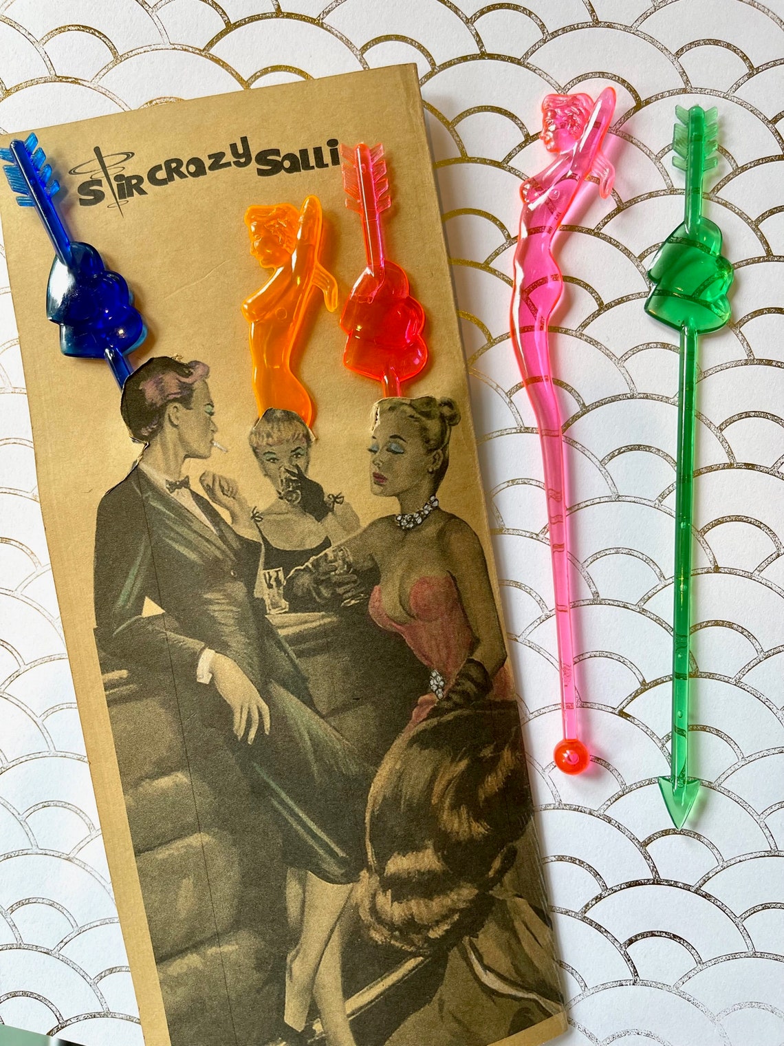 6 Nudie Girl Stir Sticks With a Paris Theme Swizzle Sticks - Etsy