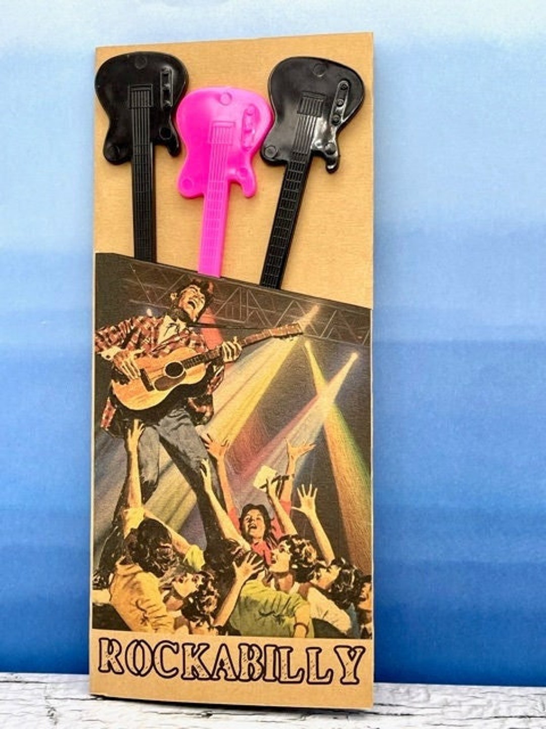 Pack of 6 Guitar Stir Sticks for Your Home Bar, Rockabilly Bar ...