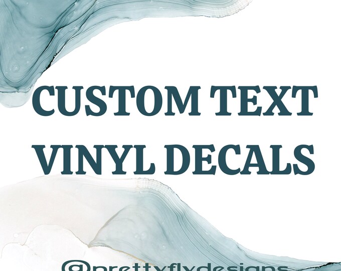 Custom Vinyl Text Decal FREE SHIPPING Choose Your Font, Size, Color ...