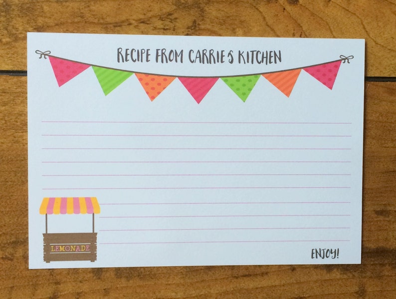 4x6 Recipe Cards Recipe Cards Recipe Cards 4x6 Personalized | Etsy