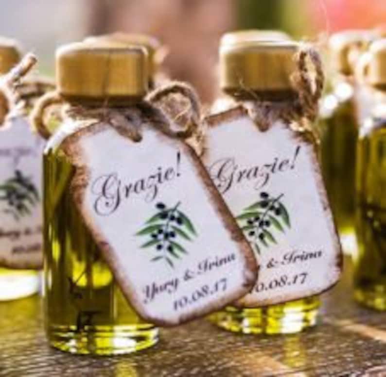 Olive Oil Tags Olive Oil Labels Wedding Favor Tags 24 - Etsy
